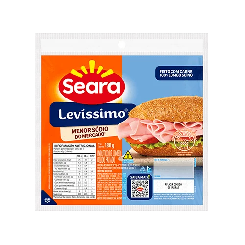 Levíssimo Fatiado Seara 180g - Seara