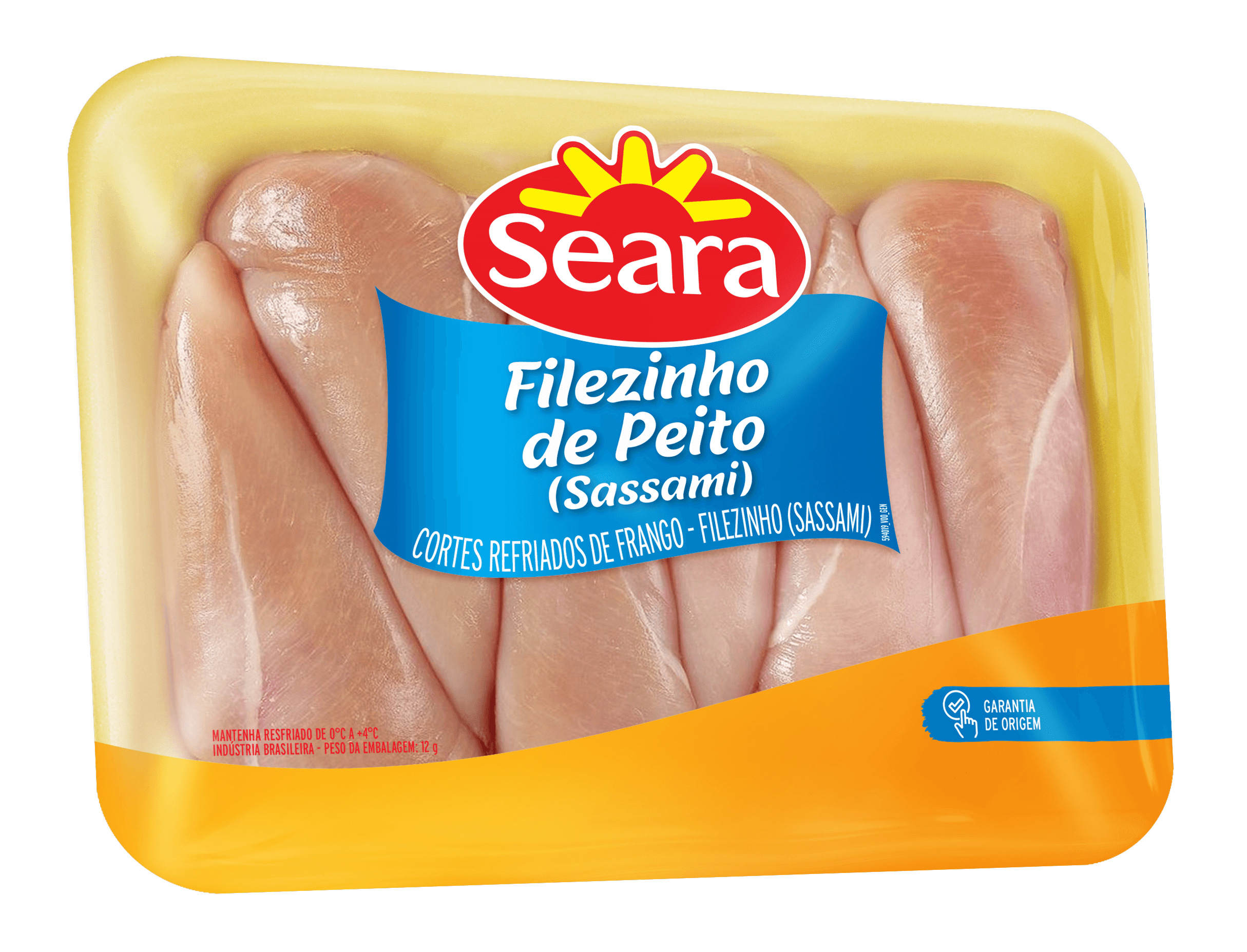 Filezinho de Peito (Sassami) - Bandeja Resfriado - Seara Filezinho de Peito (Sassami) - Bandeja Resfriado - Seara