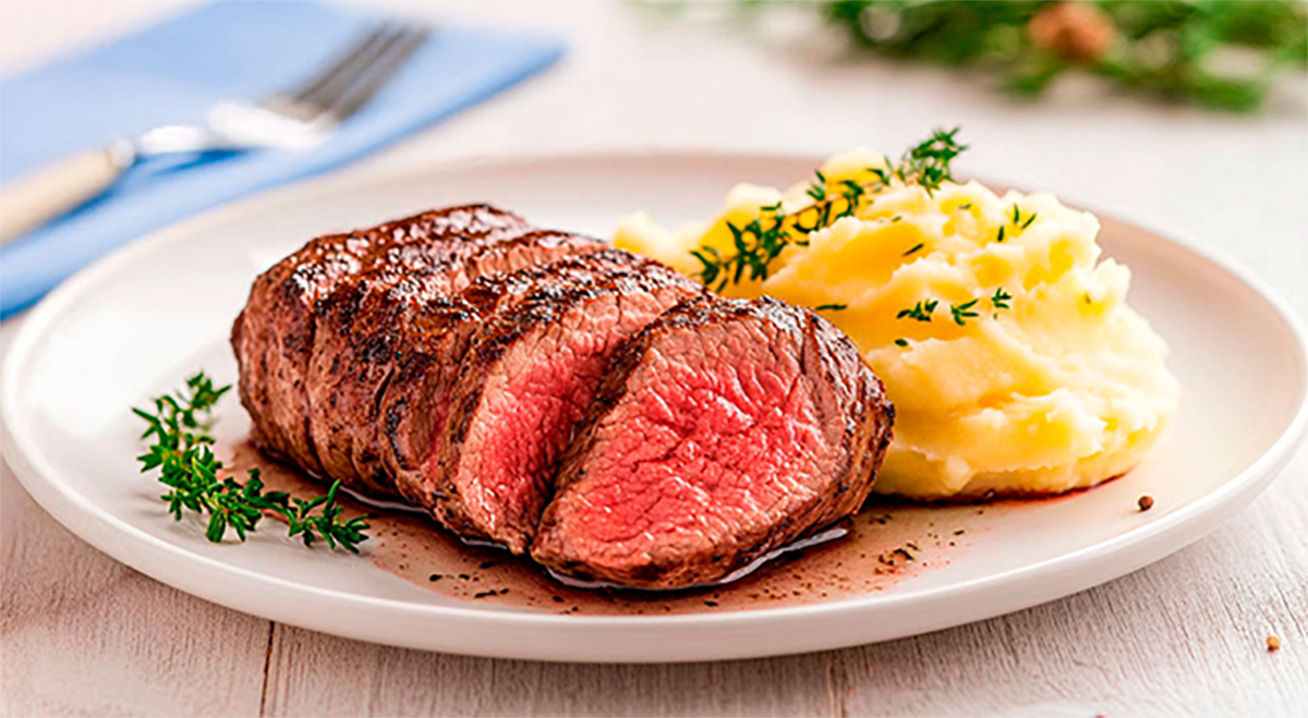 Filé mignon grelhado com purê de batata-doce - Seara